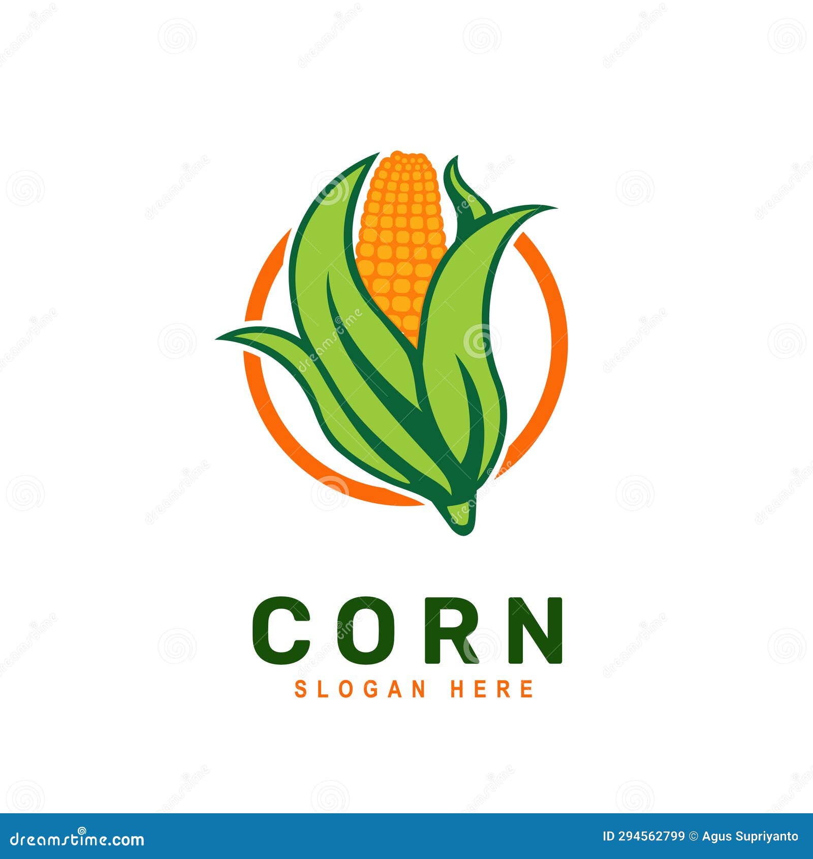 Corn Logo Design Template Vector Stock Vector - Illustration of ...