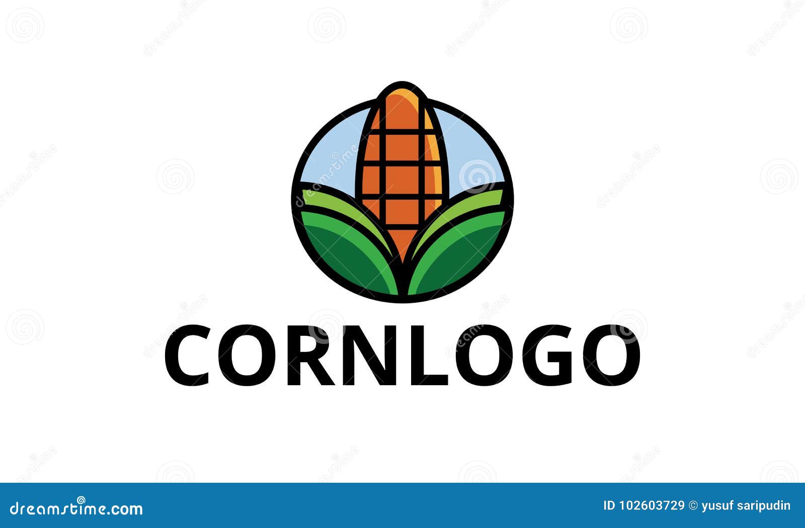 Corn logo stock vector. Illustration of cornlogo, farmer - 102603729