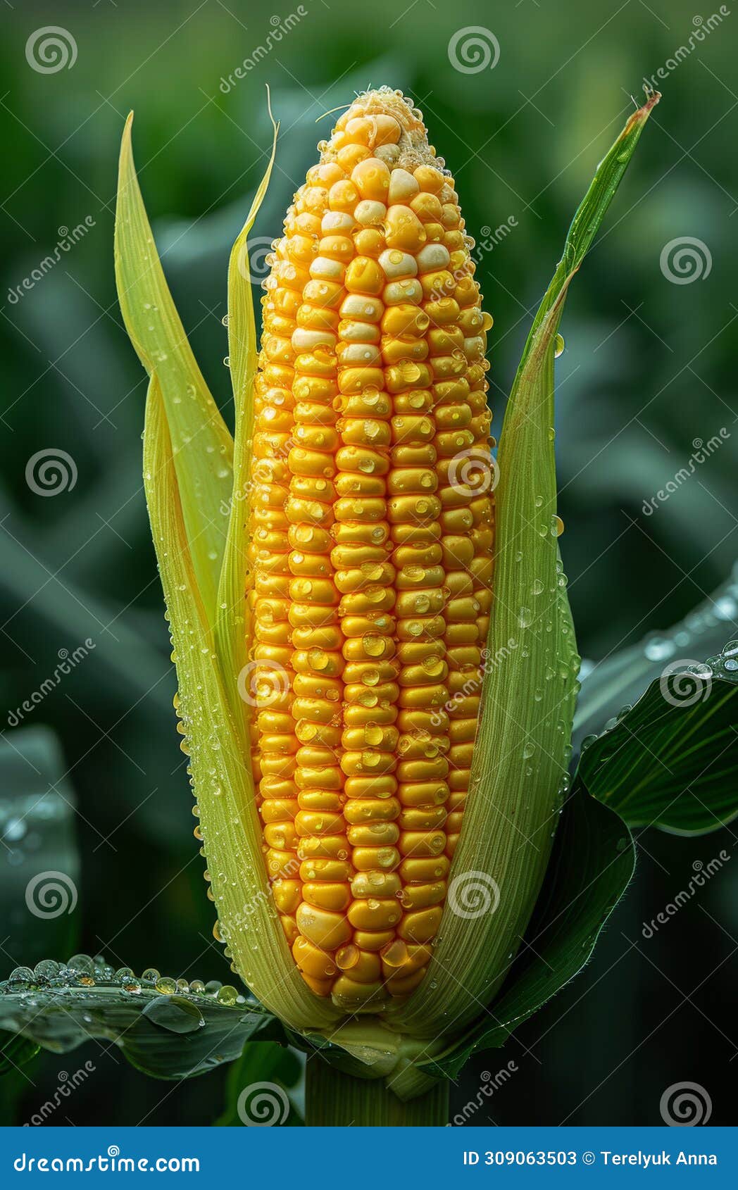 Corn or Maize is Annual Plant of the Grass Family Stock Image - Image ...