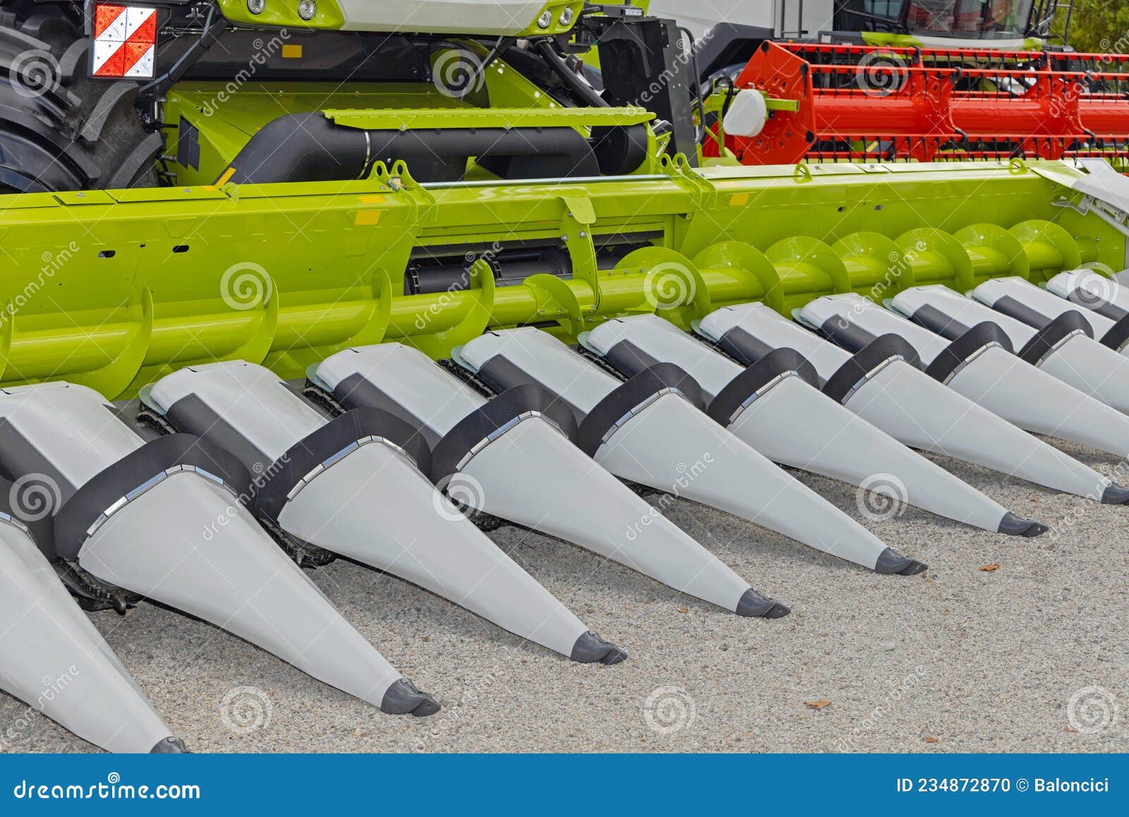 Header Corn Harvester stock photo. Image of vojvodina - 234872870