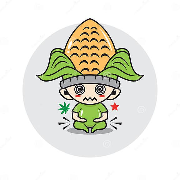 Corn Mascot Character Cute 07 Stock Vector - Illustration of kids ...
