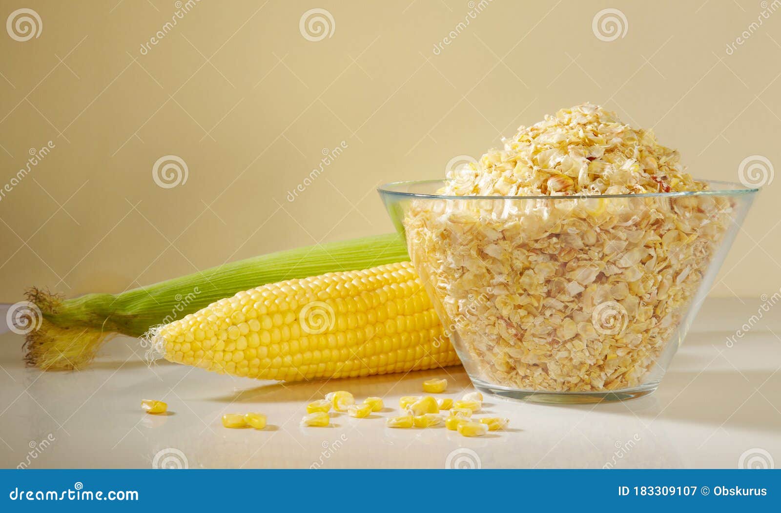 Corn Mash of Ripe Corn Cobs Stock Image - Image of powder, beer: 183309107