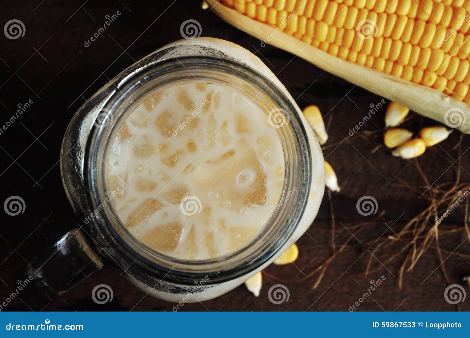 Corn milk stock image. Image of drink, glass, milk, corn - 59867533