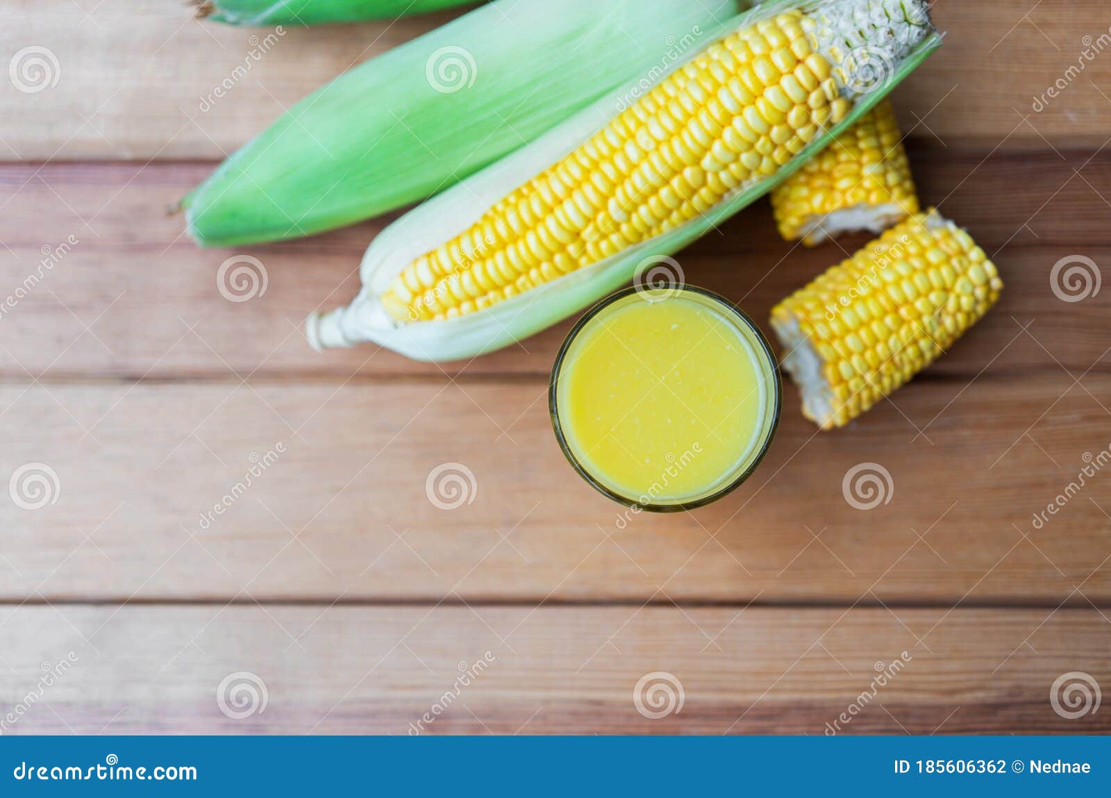 Corn milk stock photo. Image of harvest, healthy, table - 185606362