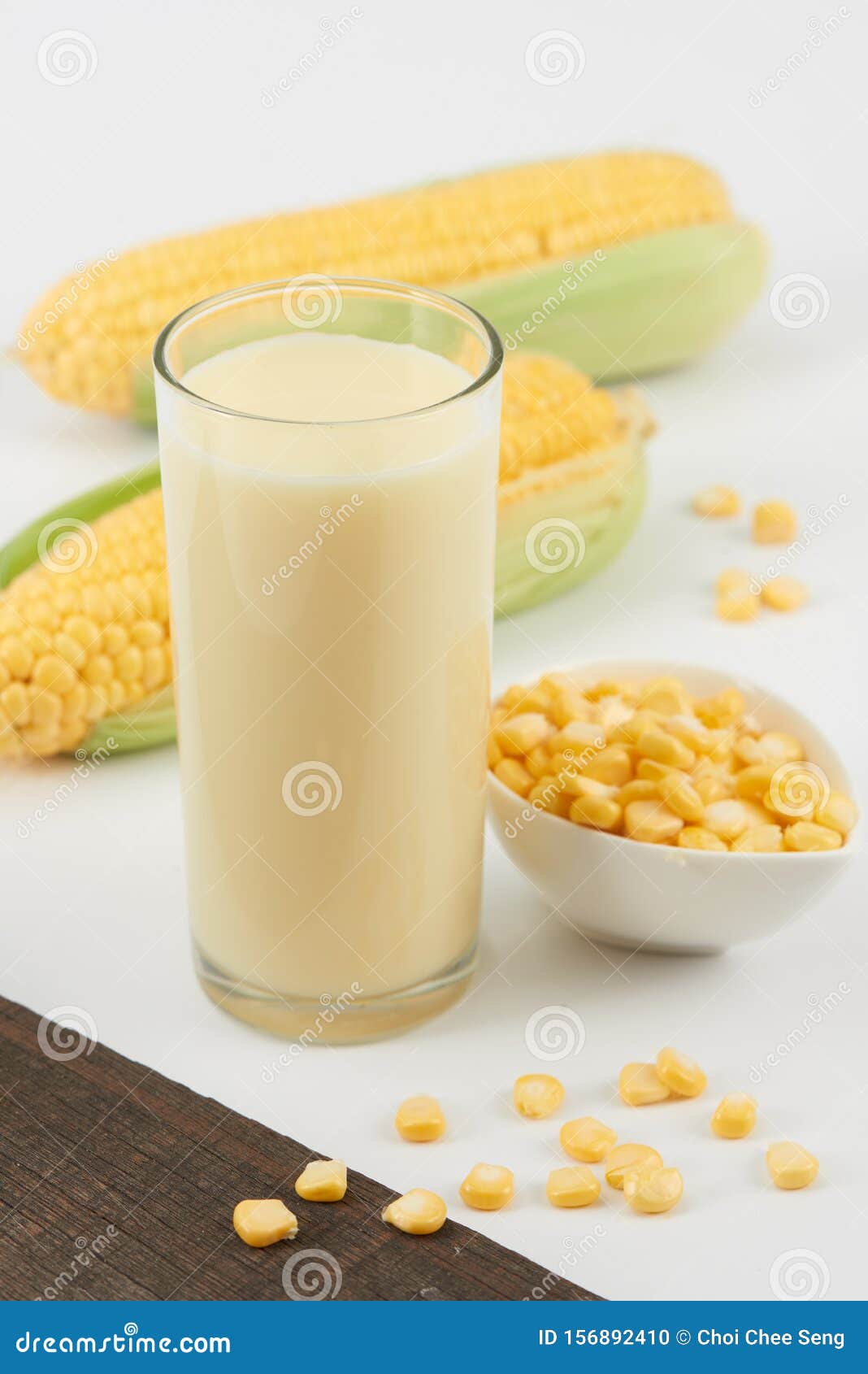 Corn milk in glass stock photo. Image of milk, detail - 156892410