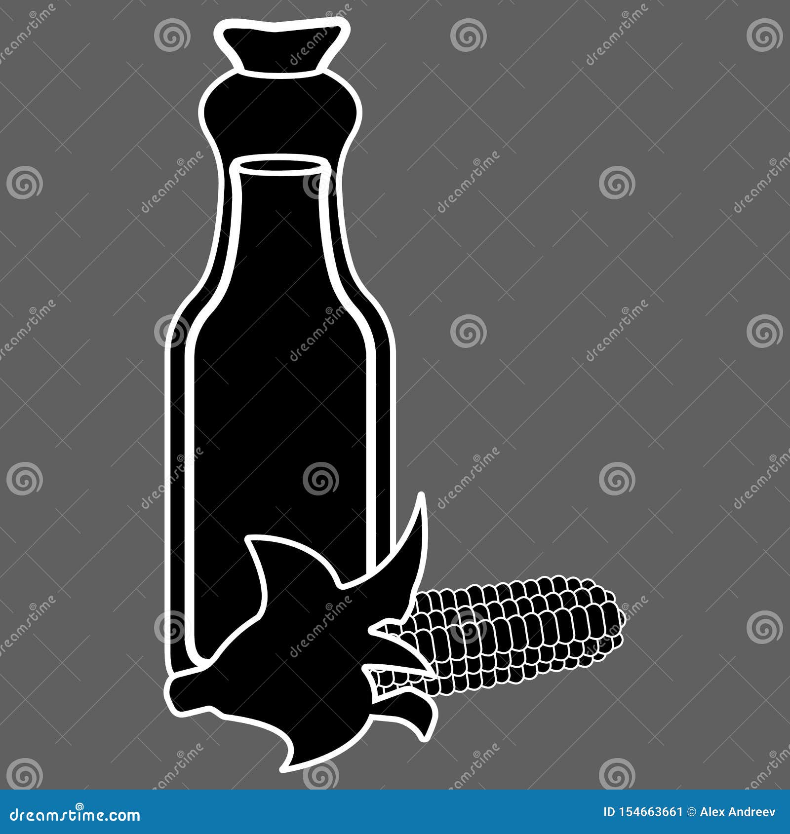 Corn Oil Icon. Oil, Fat, Food Label, Logo for Web and Banners Stock ...