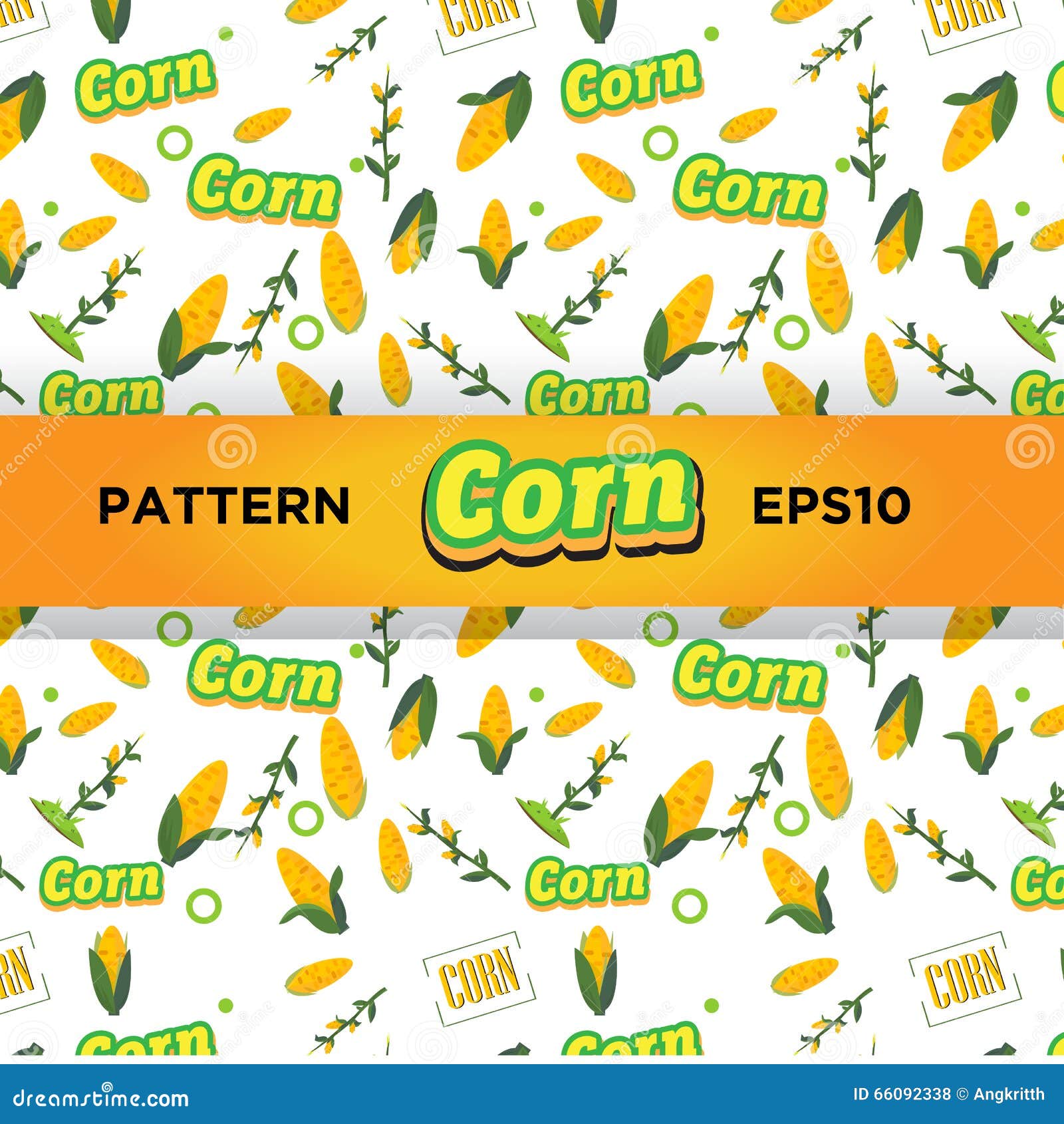 Corn Pattern. Seamless Texture Vector Illustration | CartoonDealer.com ...