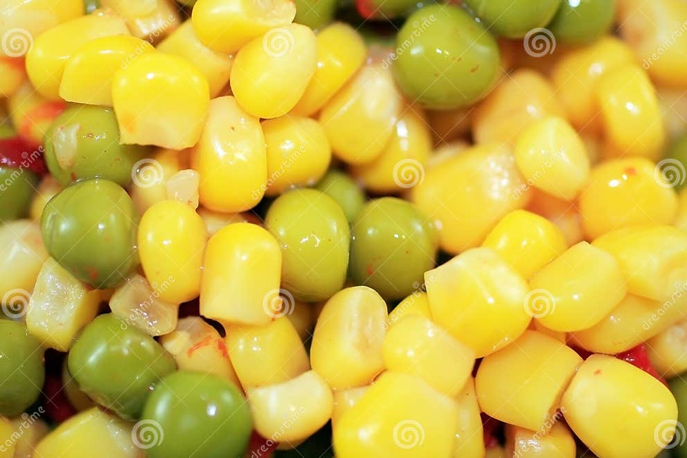 Corn and peas stock image. Image of vegetables, background - 12577581