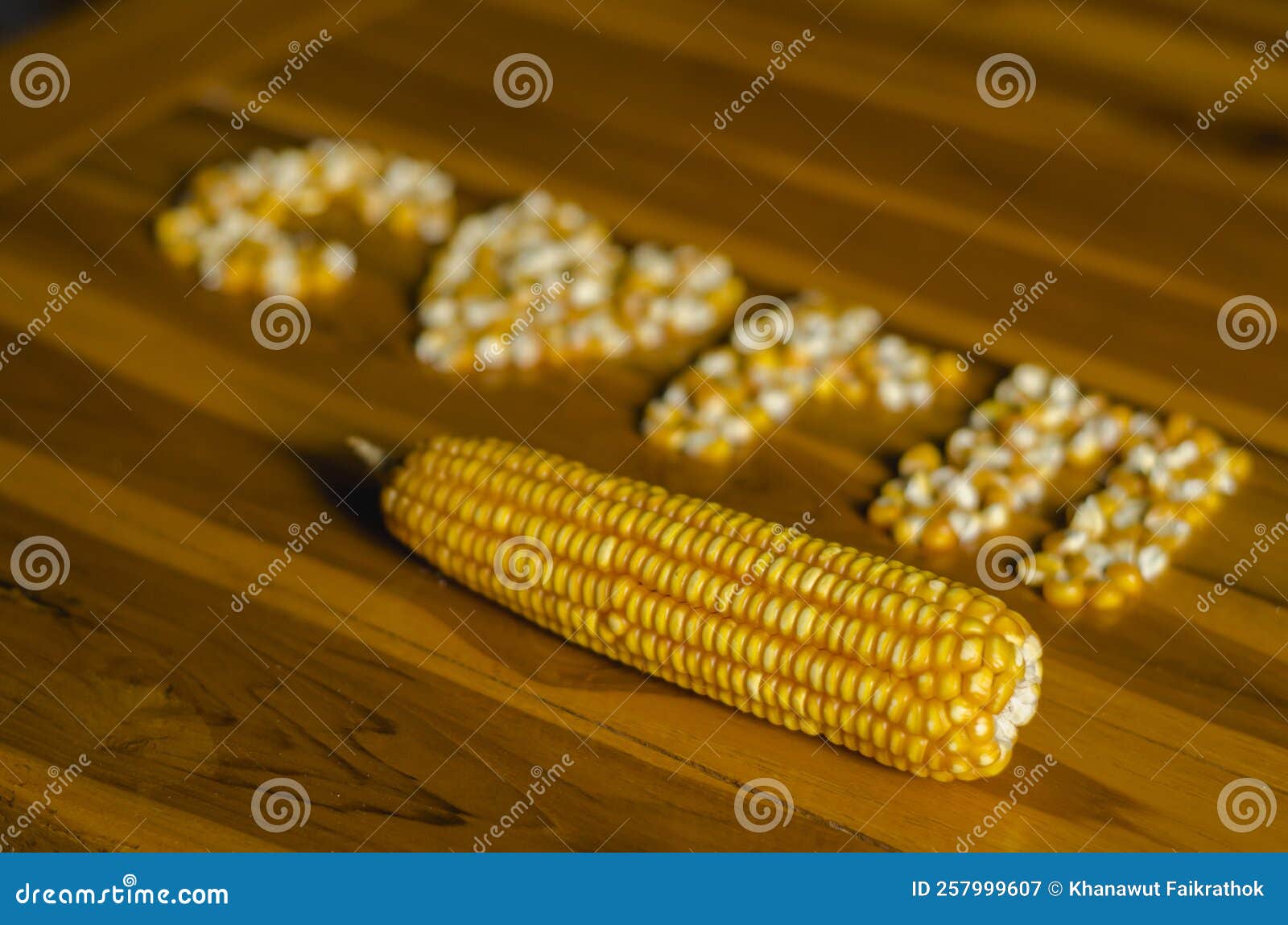 Corn Pod and Corn Kernels Arranged Alphabet Stock Image - Image of ...