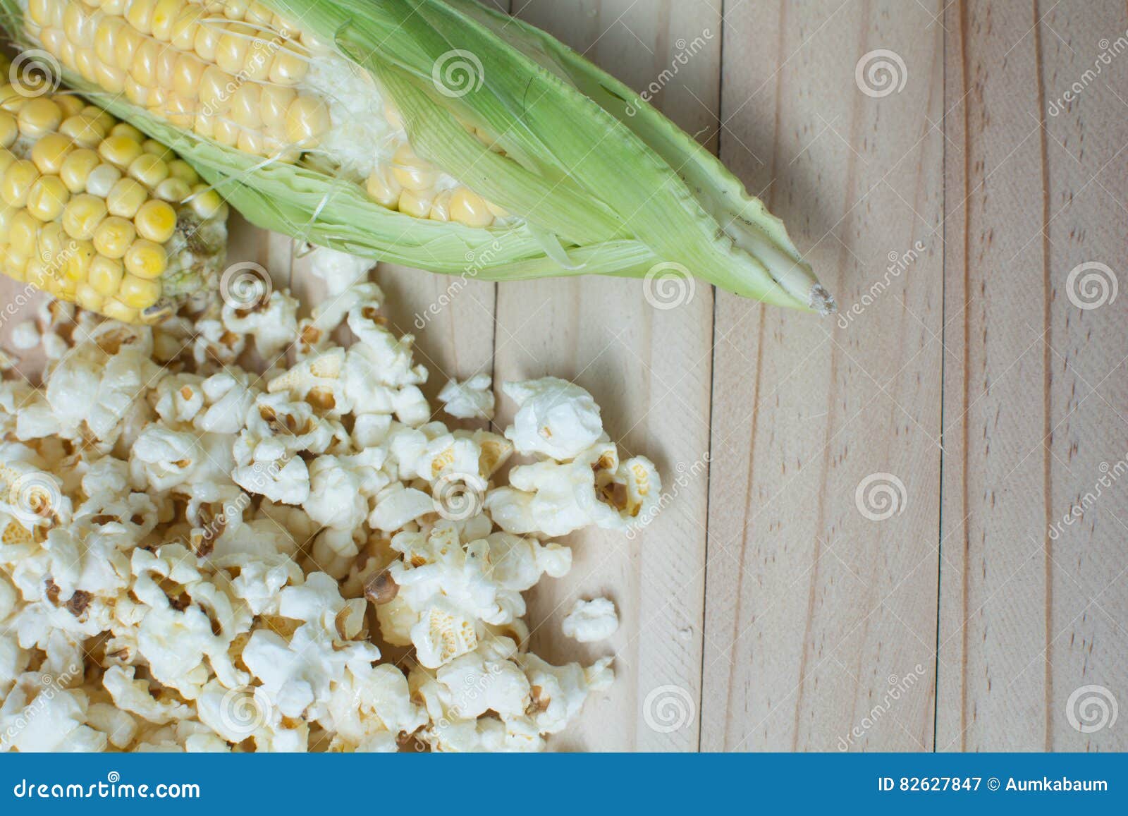 Corn and popcorn stock image. Image of white, buttered - 82627847