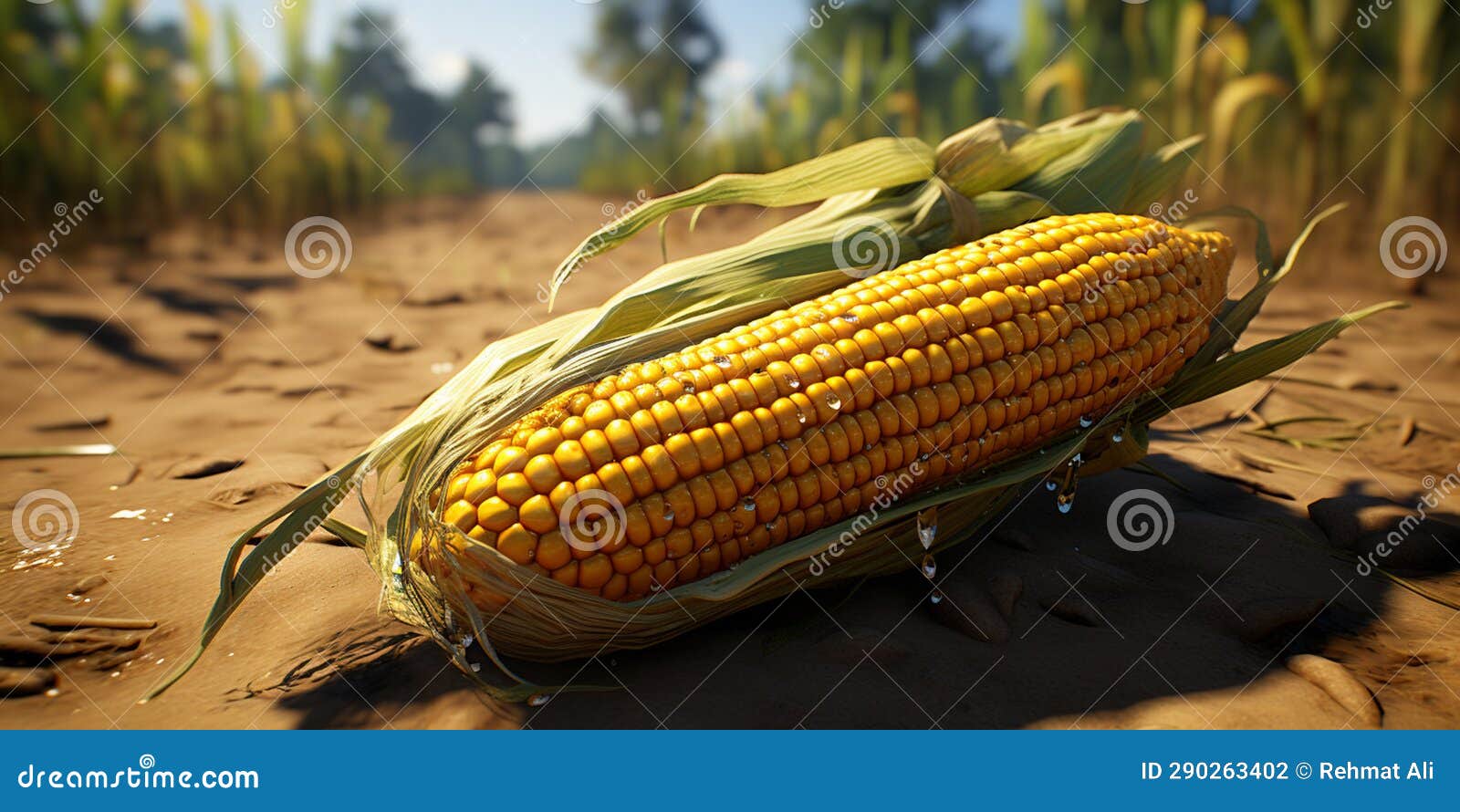 Corn for Processing into Fodder Realistic Stock Photo - Image of ...