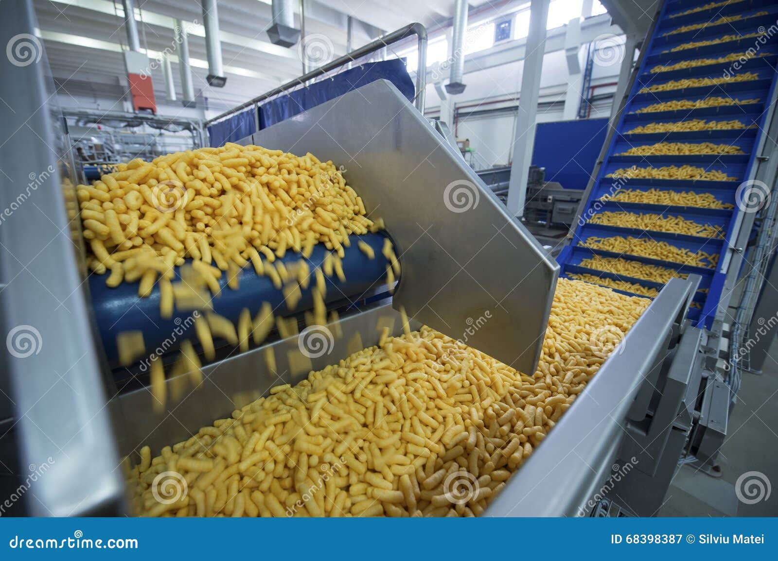 Corn puffs factory editorial photography. Image of puff - 68398387