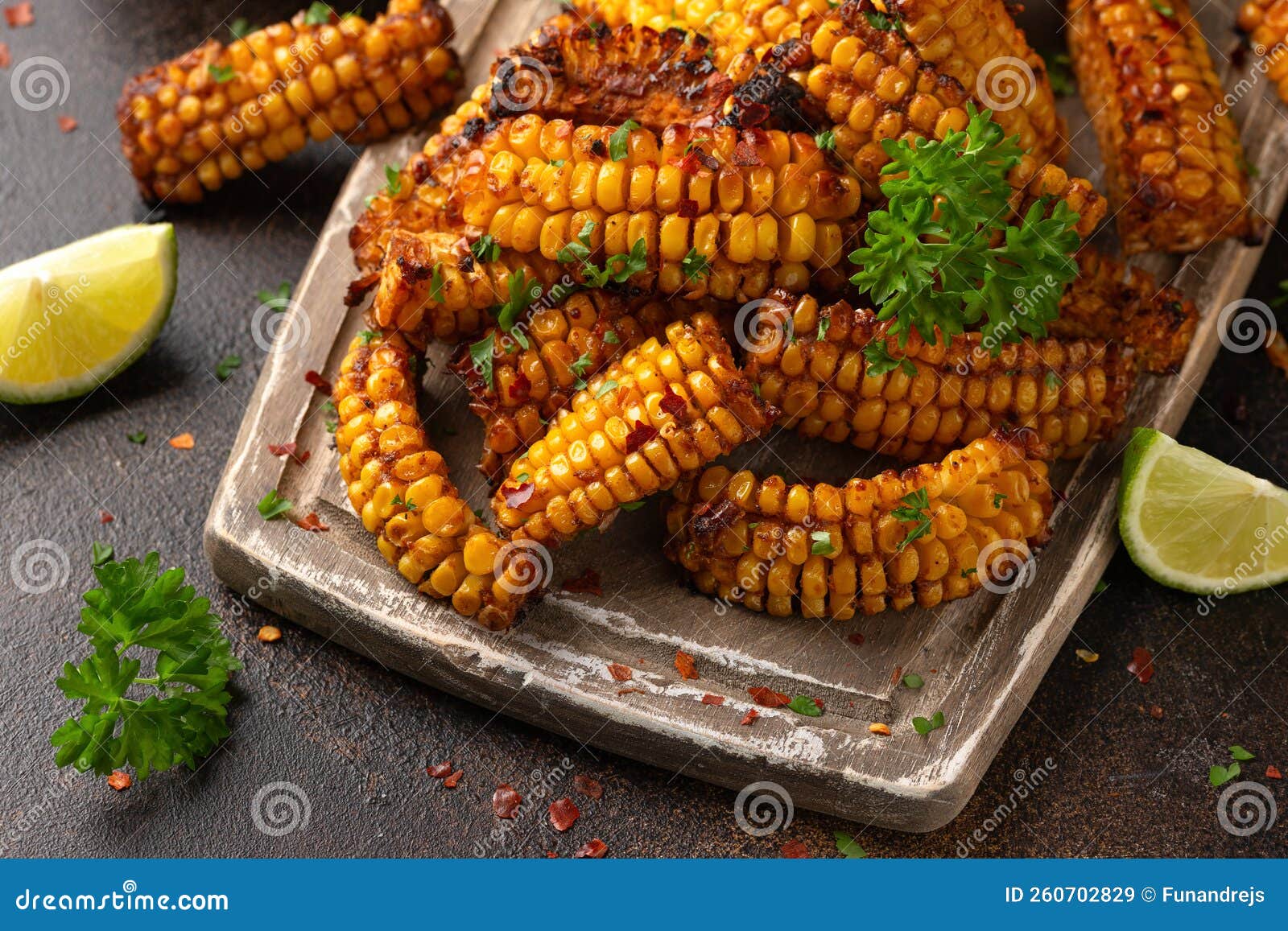 Corn Ribs Vegan Vegetarian Plant Based Food Concept Stock Image - Image ...