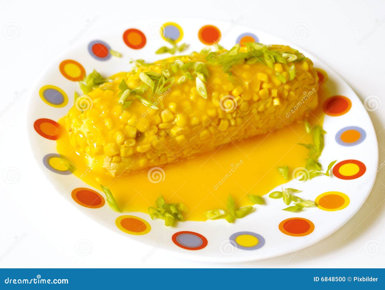 Corn roll stock photo. Image of slice, corn, table, food - 6848500