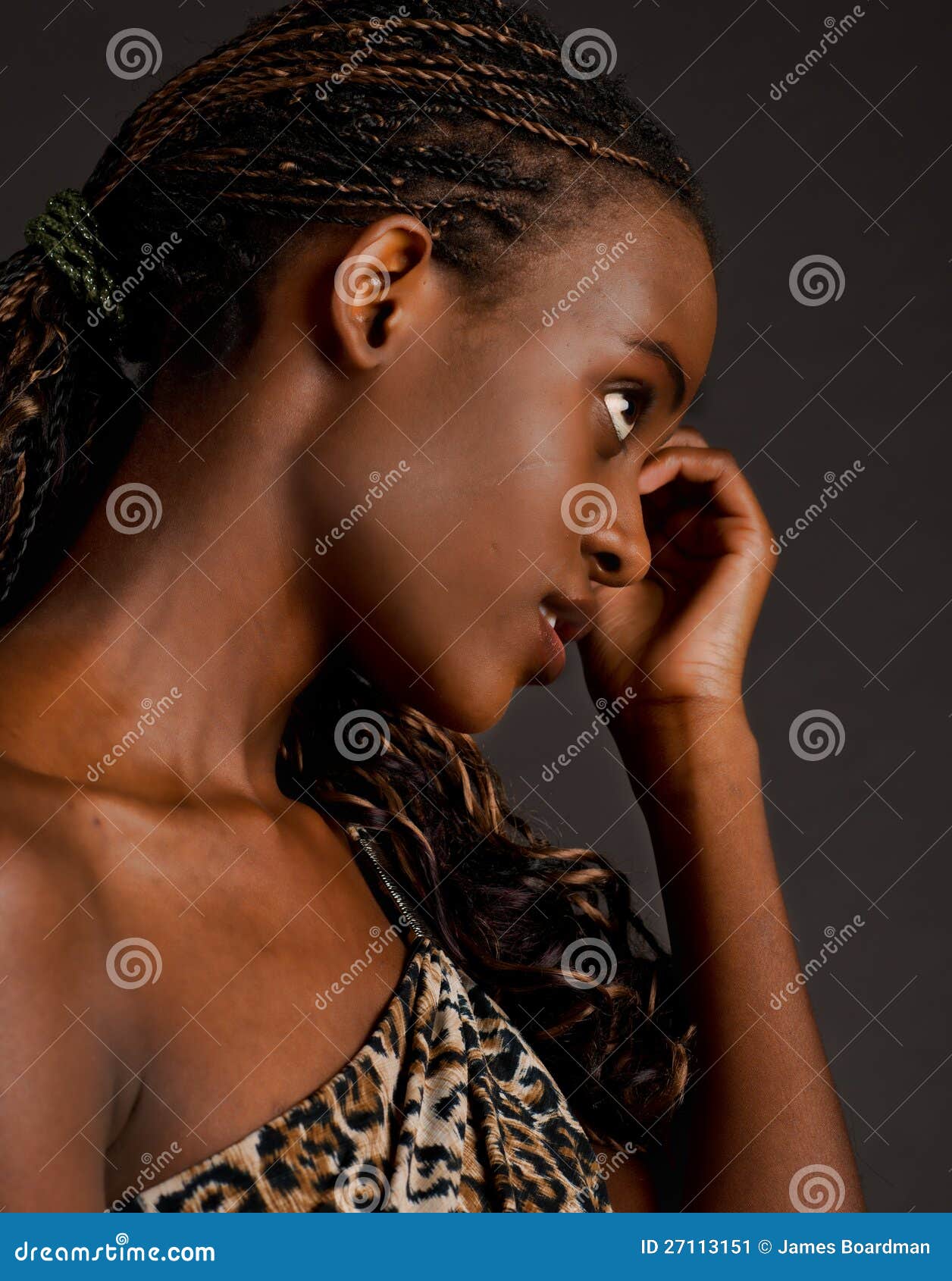 Corn rows in her hair stock image. Image of shadows, fashion - 27113151