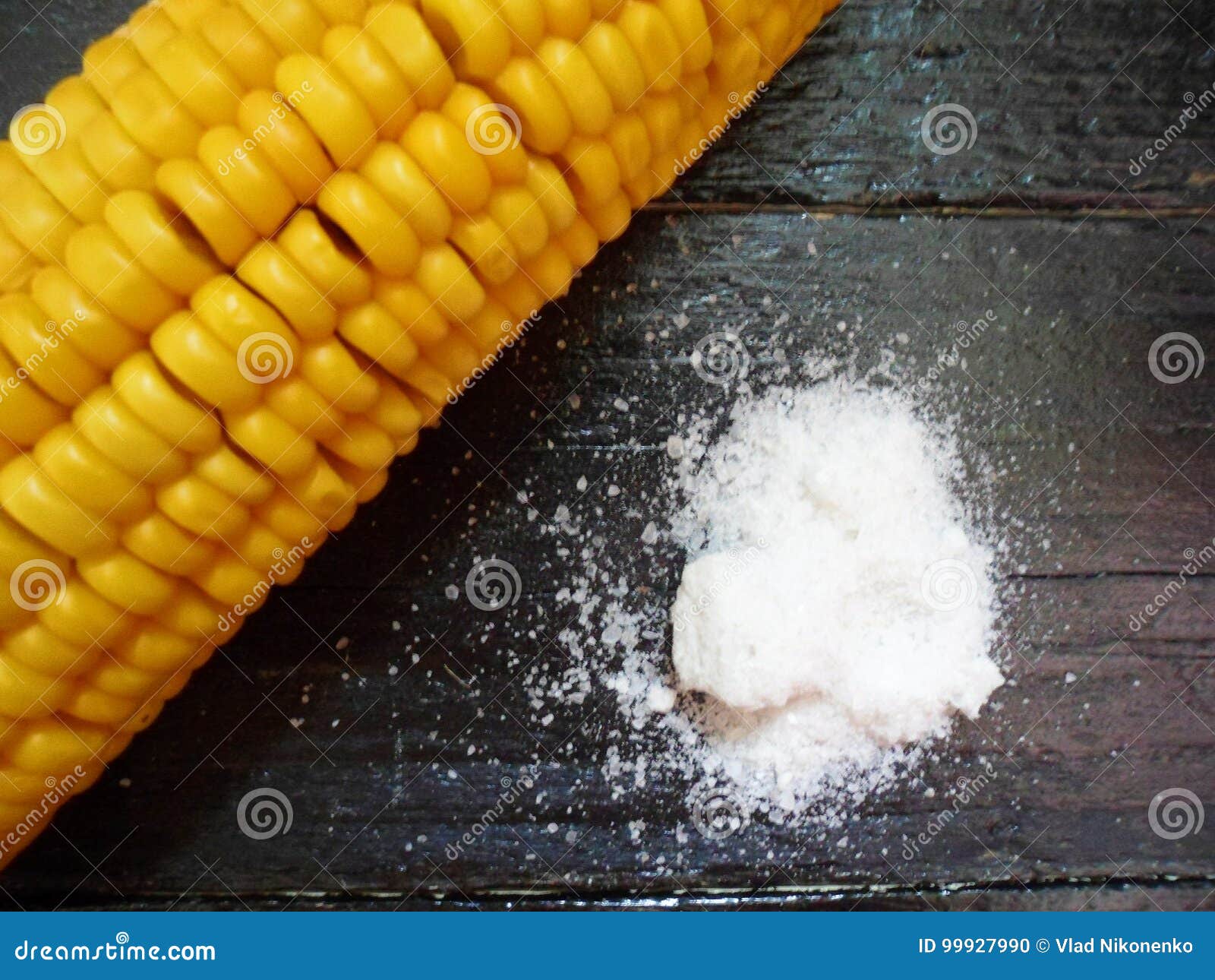 Corn and Salt Delicious Delicacy Stock Photo - Image of delicious, food ...