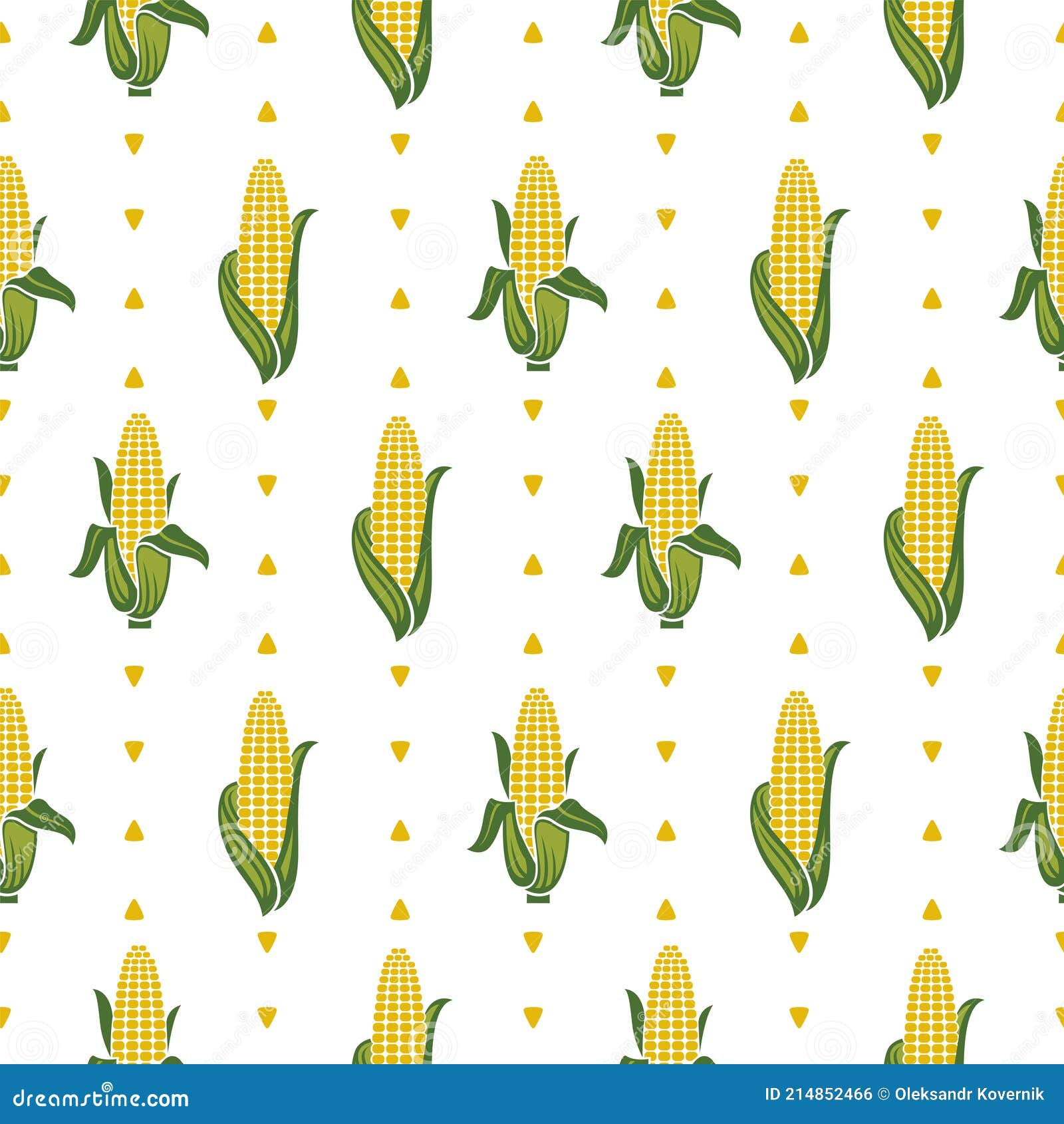 Corn seamless pattern stock vector. Illustration of graphic - 214852466