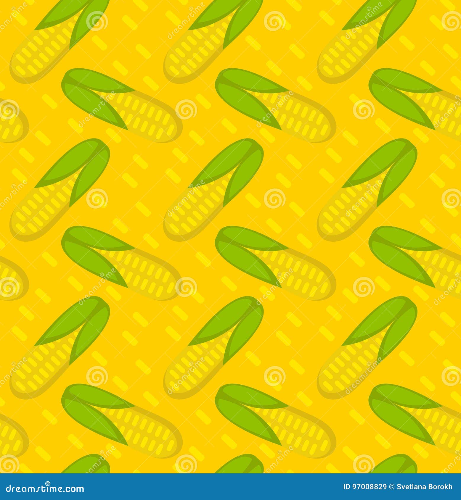 Corn Seamless Pattern. Maize Endless Background, Texture. Vegetable ...