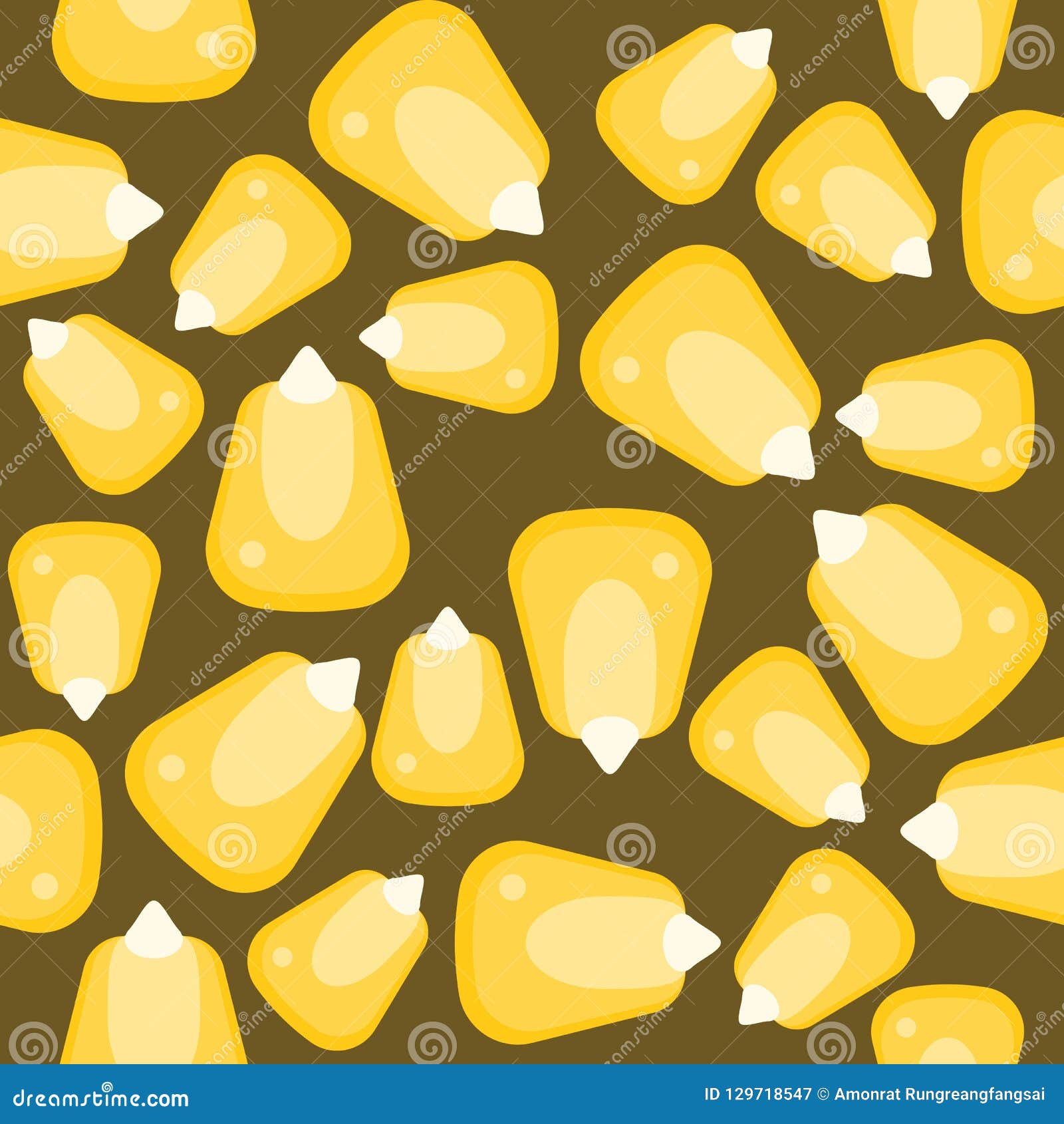 Corn Seamless Pattern for Wallpaper or Wrapping Paper Stock Vector ...