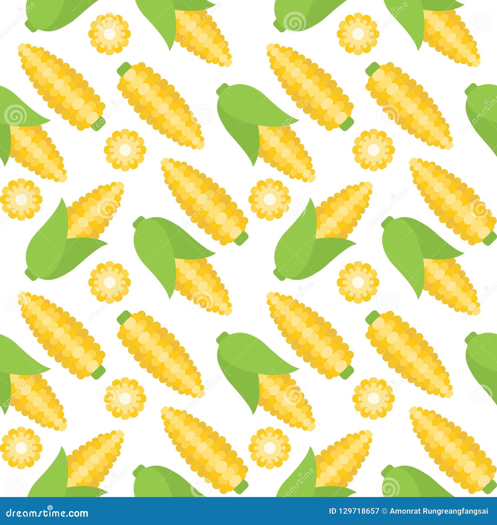 Corn Seamless Pattern for Wallpaper or Wrapping Paper Stock Vector ...
