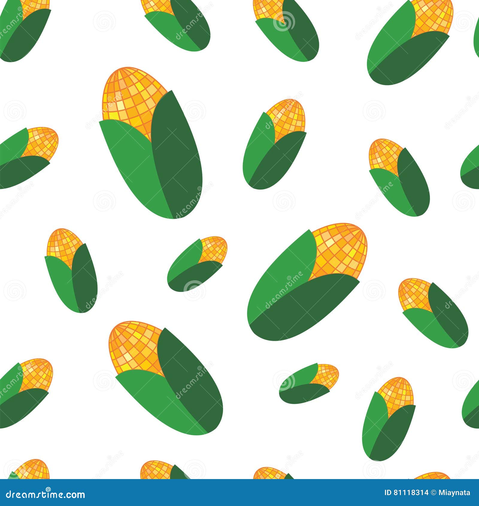 Corn seamless texture stock vector. Illustration of diet - 81118314