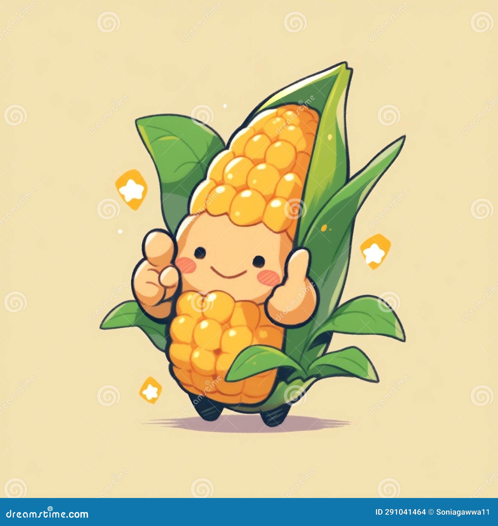 Boy Give A Thumb Up Standing On The Street With City Background Cartoon ...