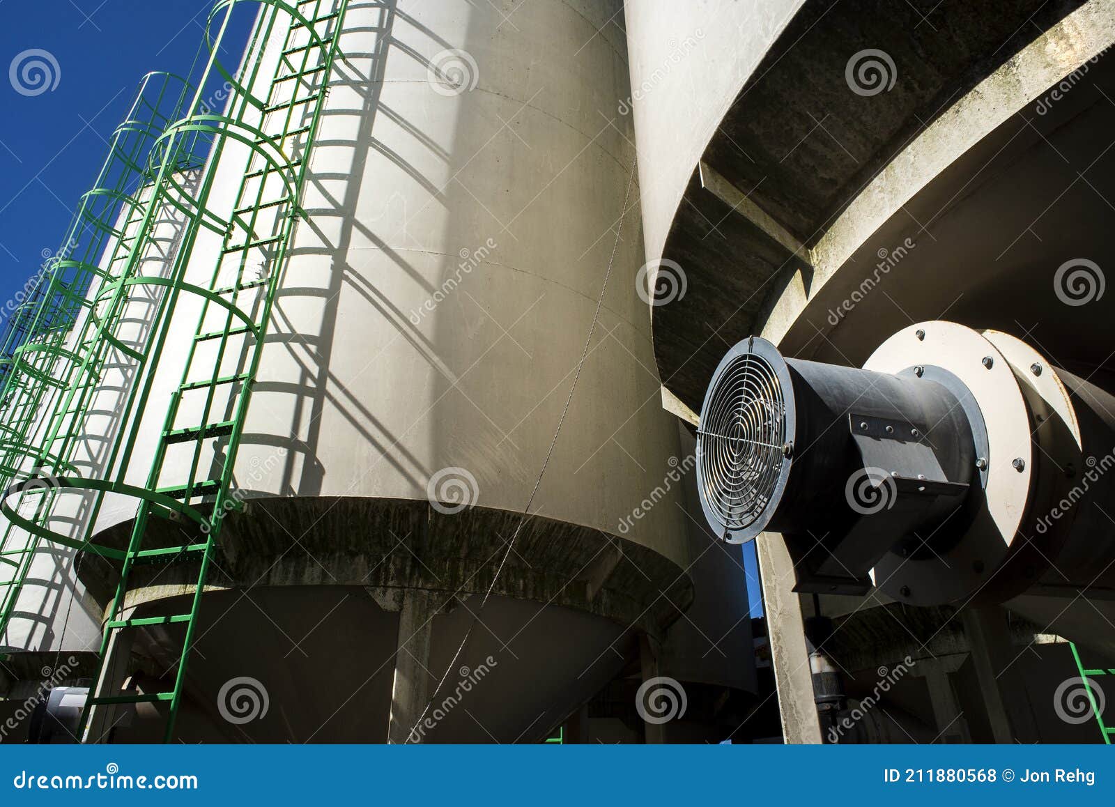 Elevator Grain Loading Point And Granary. Complex For Storing Grain ...