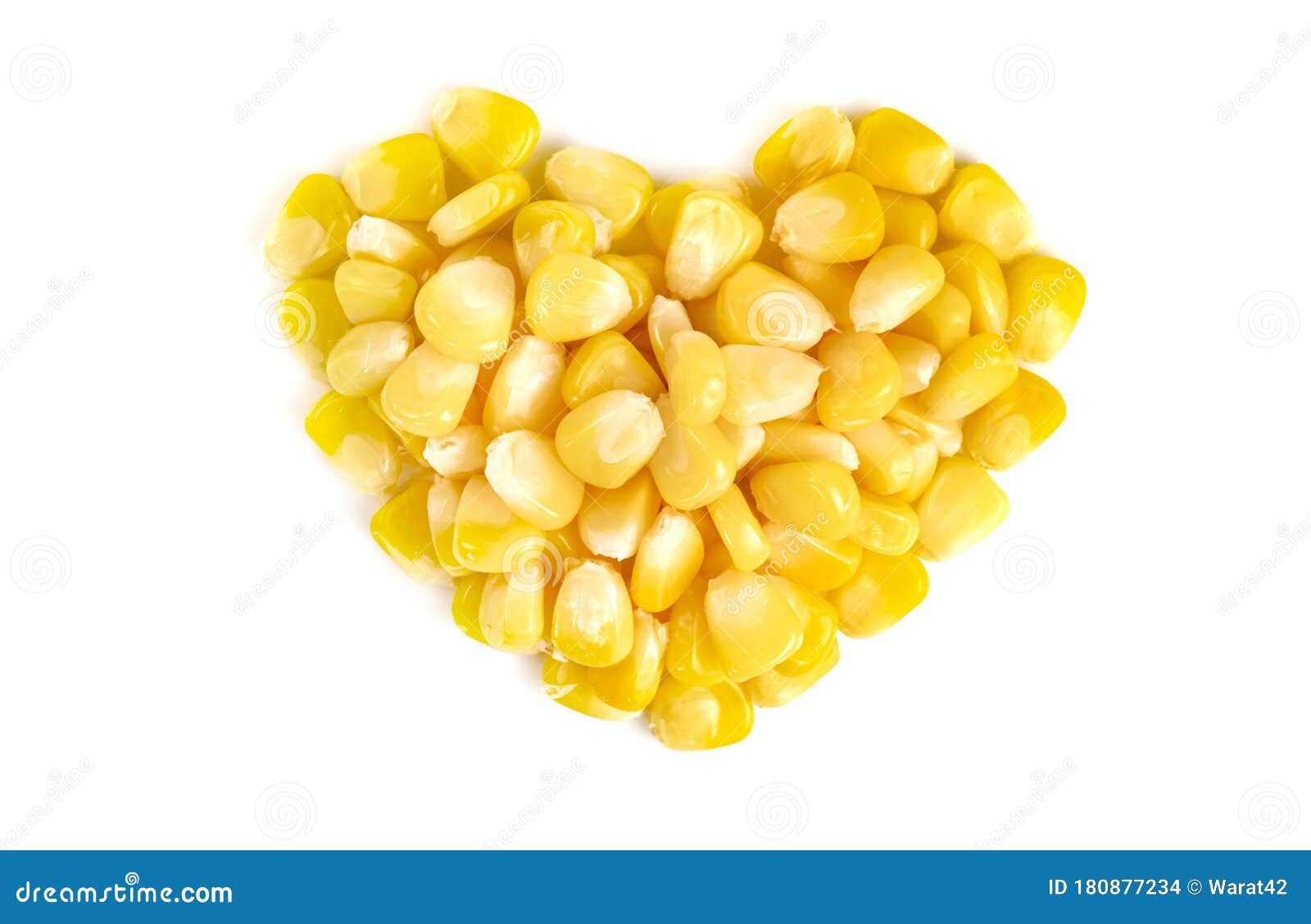 Corn Seeds Isolated on White Background Stock Photo - Image of fresh ...