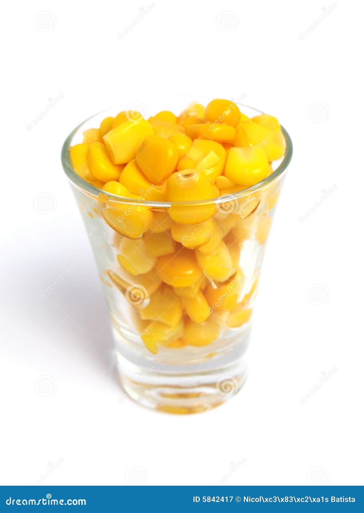 Corn in a shot glass stock image. Image of healthy, closeup - 5842417