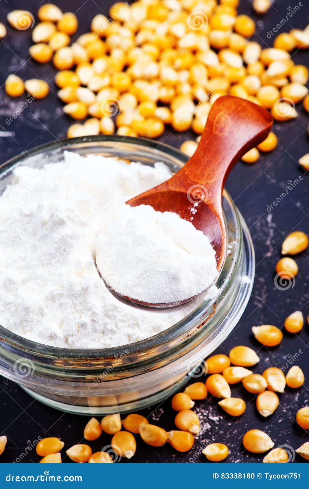 Corn starch stock photo. Image of fresh, cereal, maizena - 83338180