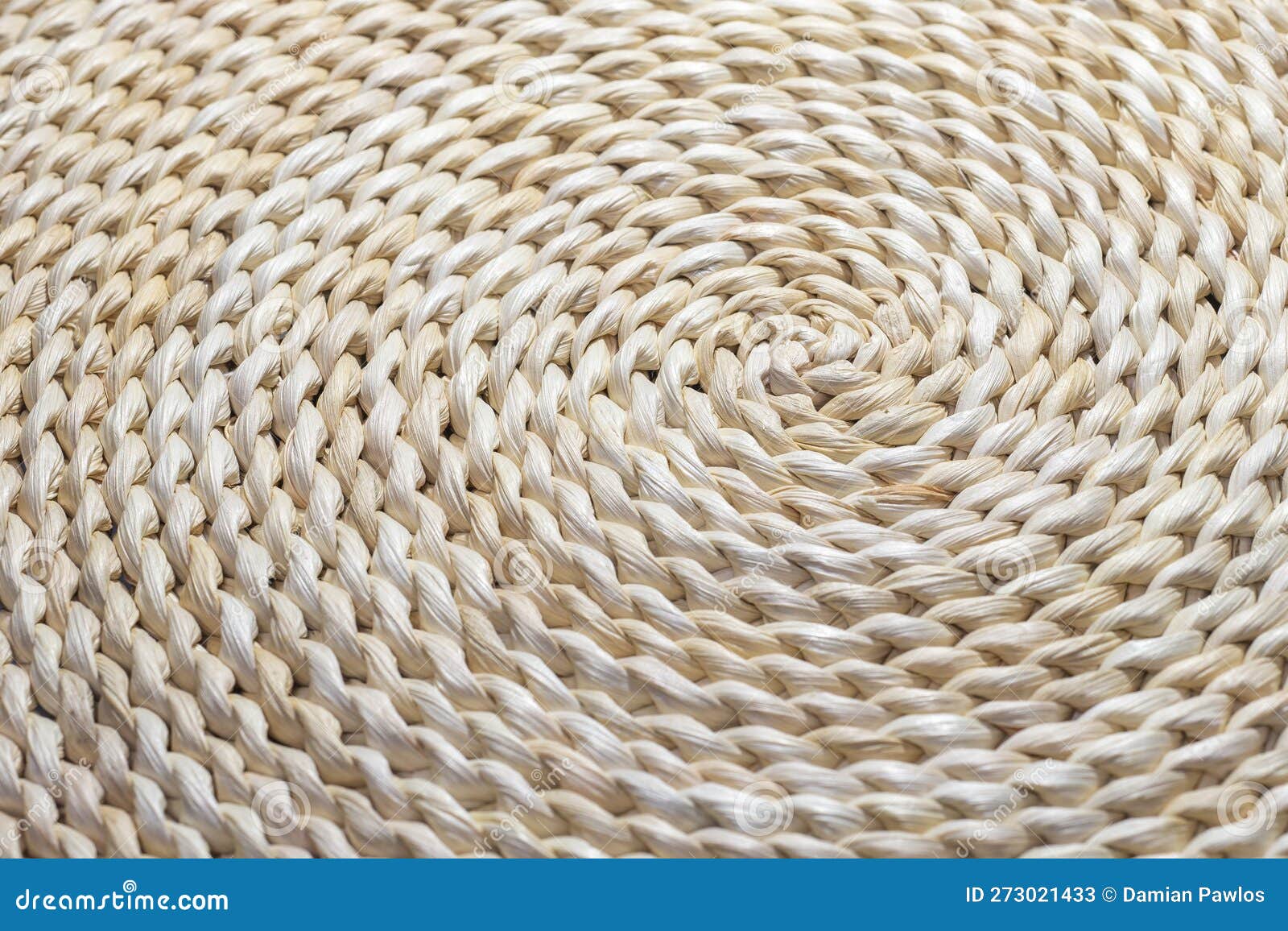 Corn Straw Round-shaped Coaster. Natural Raw Material As Background ...