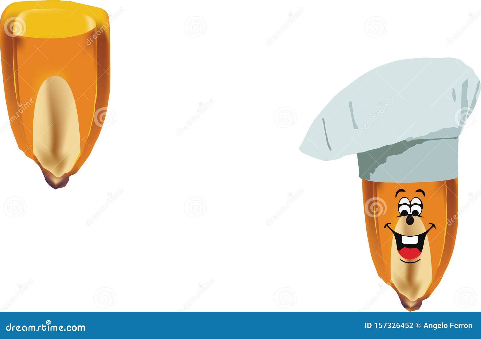 Corn of Sun-ripened Maize and Comic Strip Stock Vector - Illustration ...