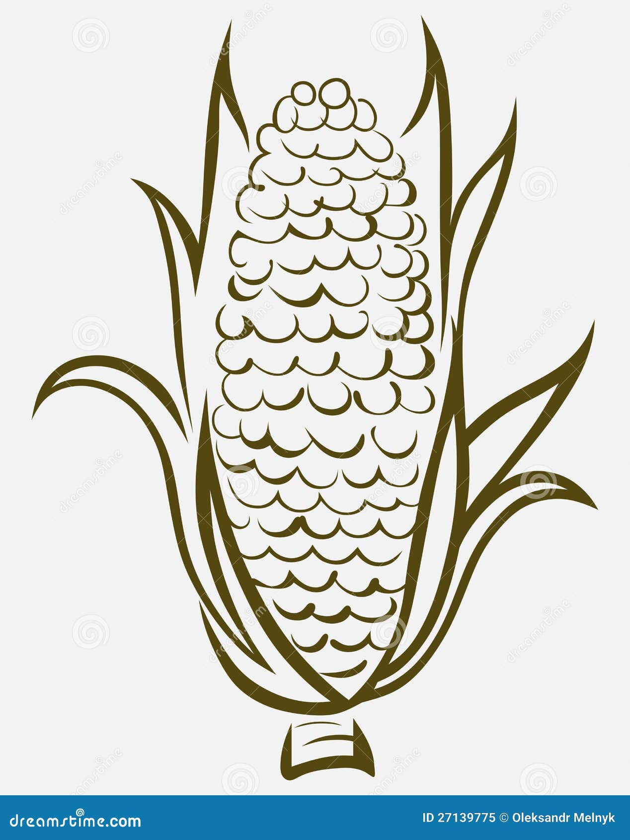 Corn symbol stock vector. Illustration of nature, nutrition - 27139775