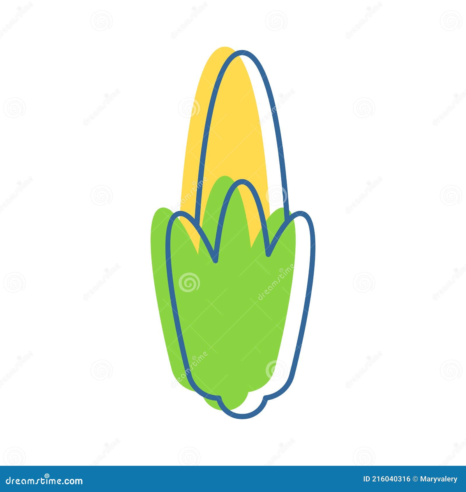 Corn Symbol. Vegetable Icon Stock Vector - Illustration of green, grow ...