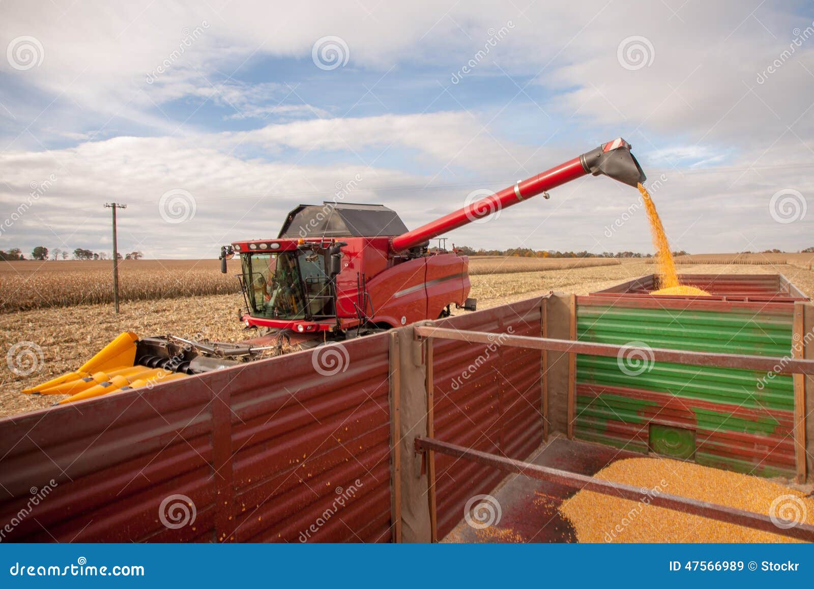 Corn tank stock image. Image of crops, harvesting, equipment - 47566989