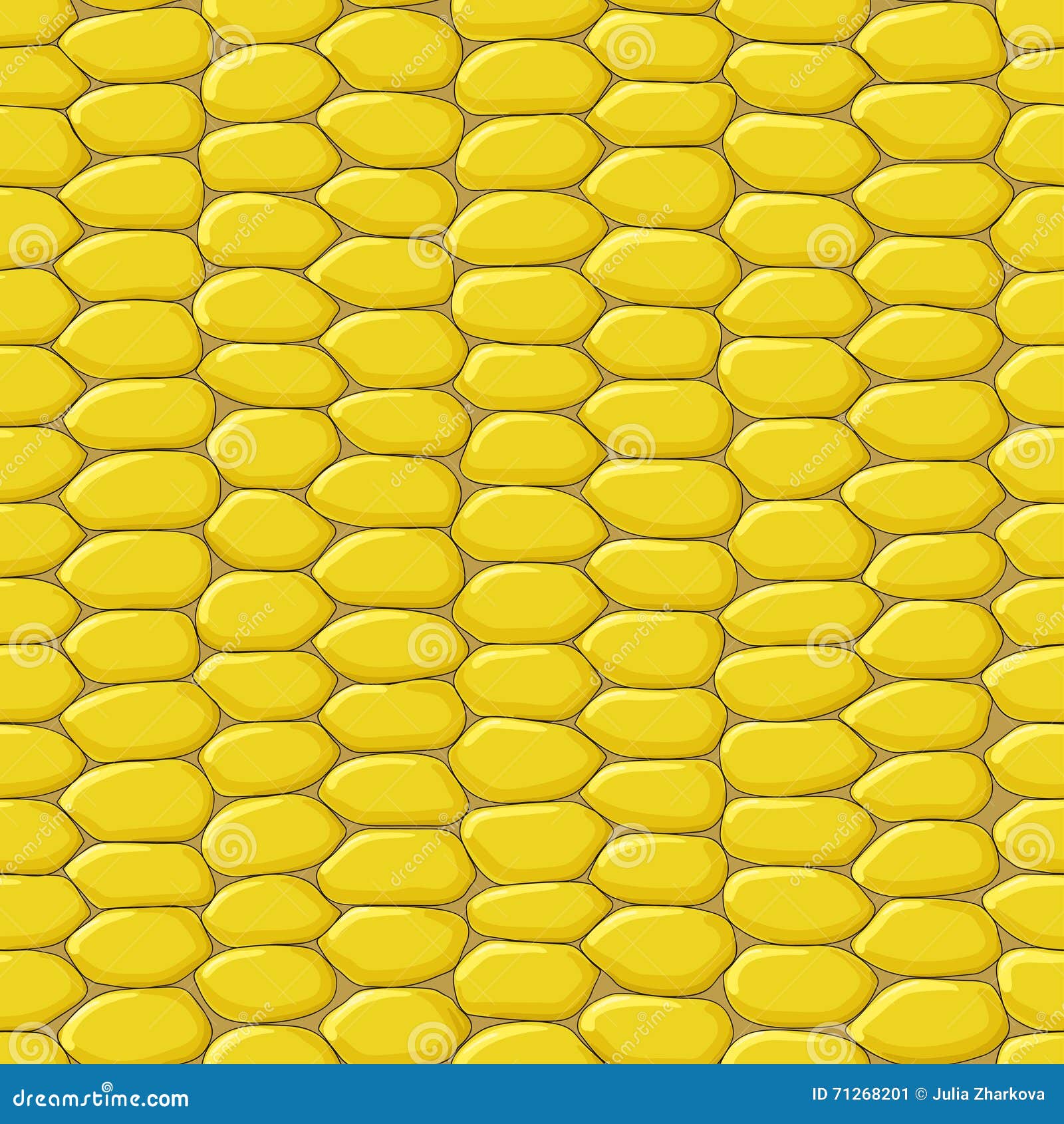 Corn texture stock vector. Illustration of pattern, sweet - 71268201
