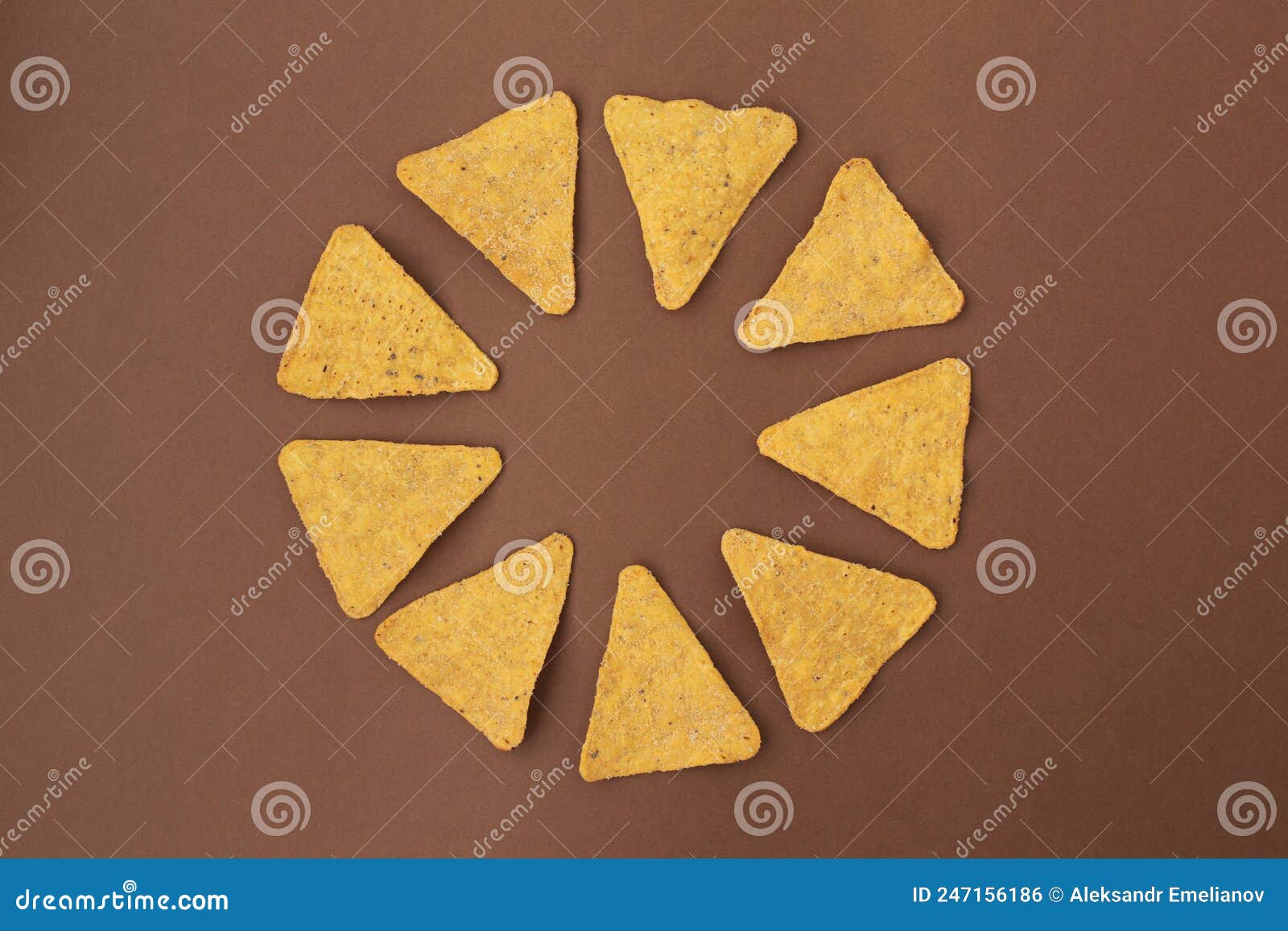 Corn triangular snacks stock photo. Image of crunchy - 247156186