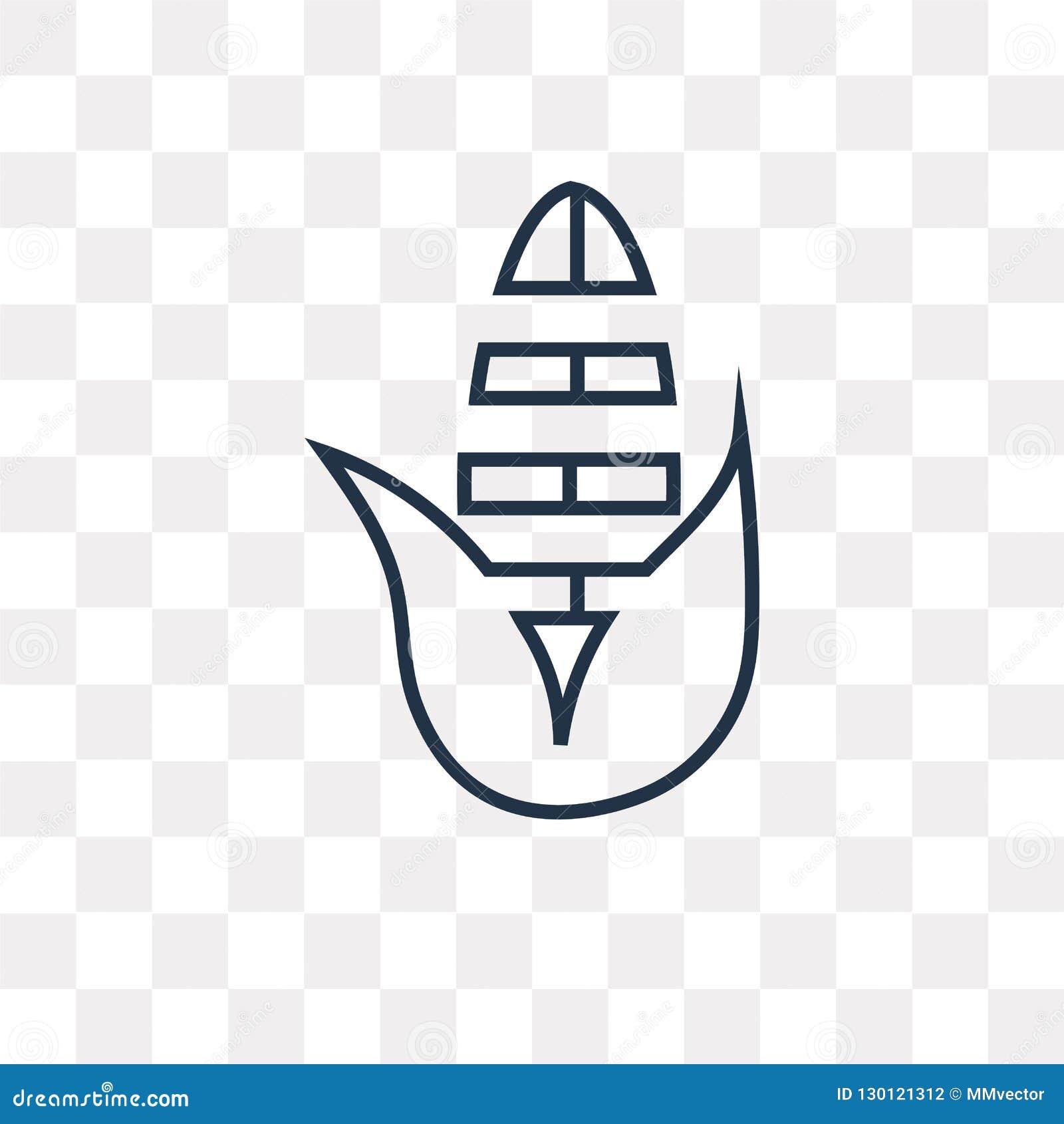 Corn Vector Icon Isolated on Transparent Background, Linear Corn Stock ...