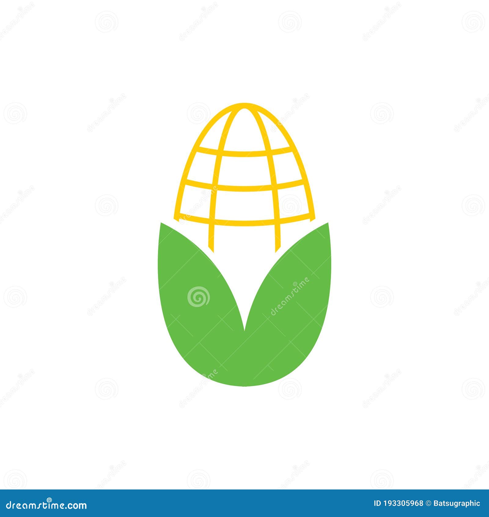 Corn Vector Icon Logo Design Stock Vector - Illustration of label ...