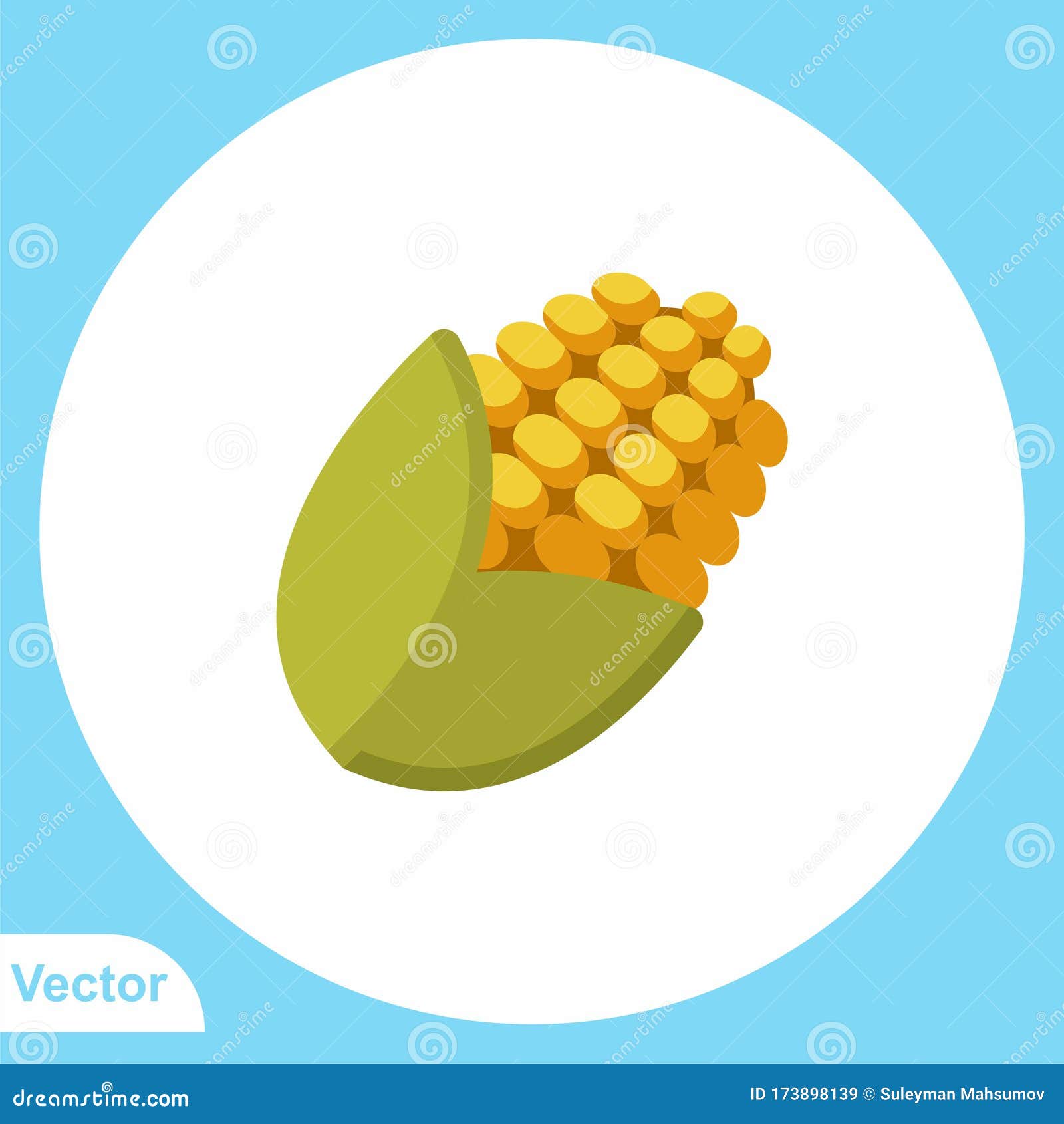Corn Vector Icon Sign Symbol Stock Illustration - Illustration of ...