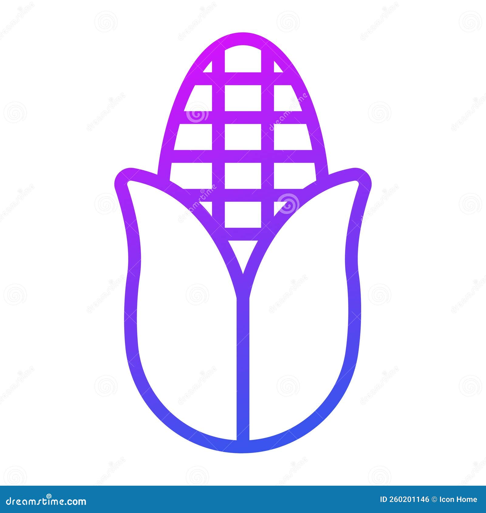 Corn Vector Outline Icon. Modern Thin Line Symbols. Collection of ...
