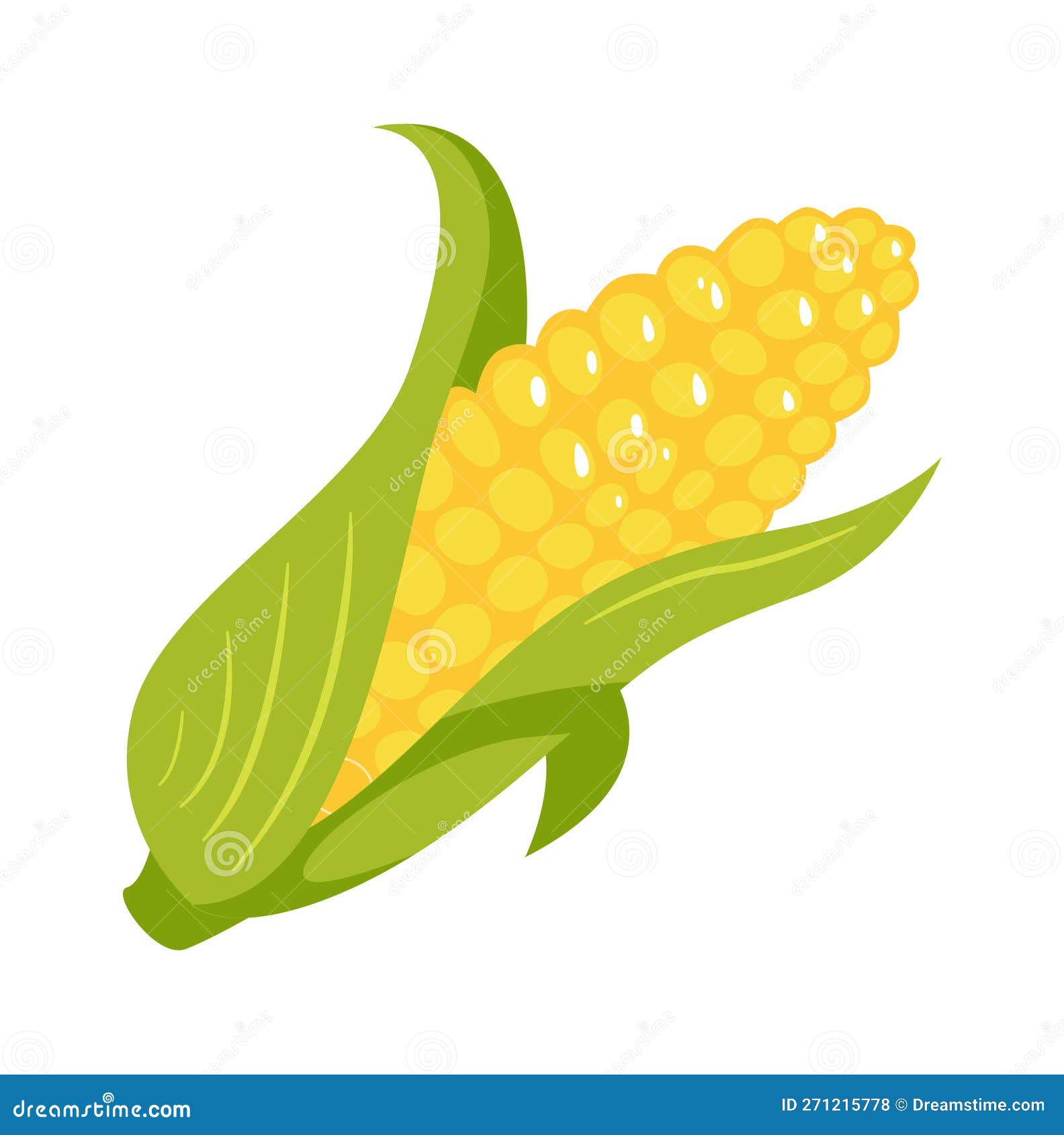 Corn Vegetable Illustration Mexican Cuisine Design Element Stock Vector ...