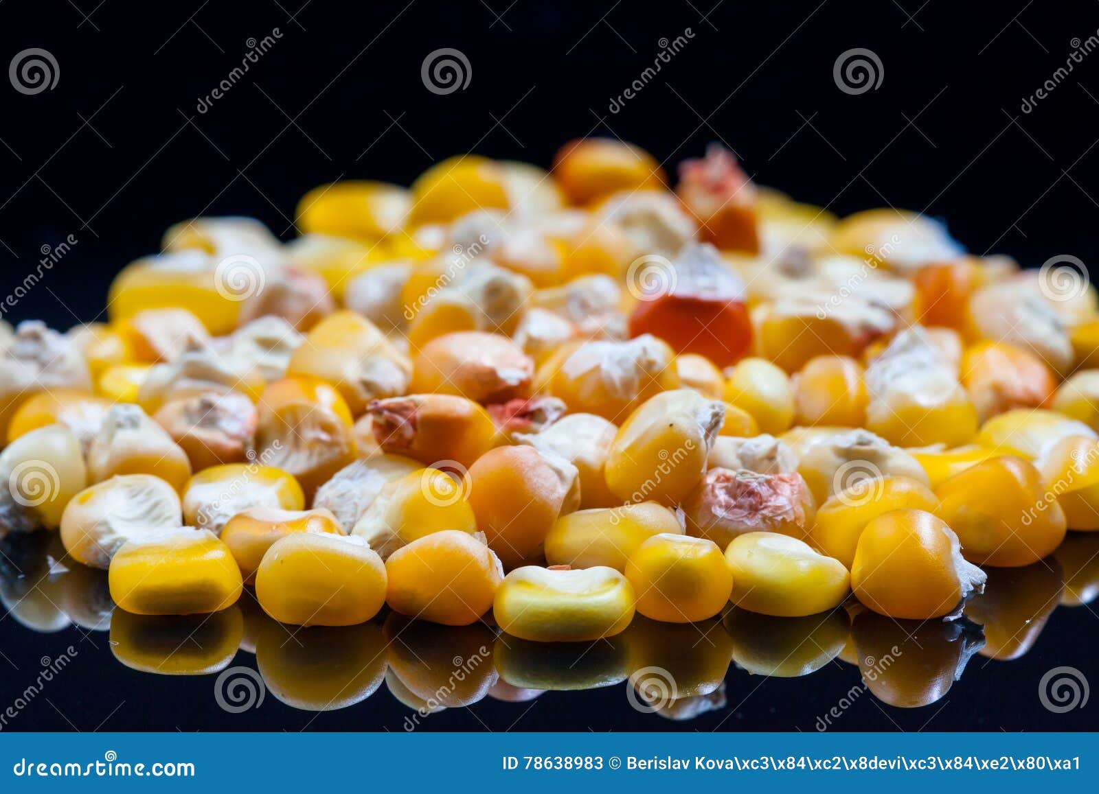 Corn Wheat Heap, Macro Background Stock Image - Image of plant ...