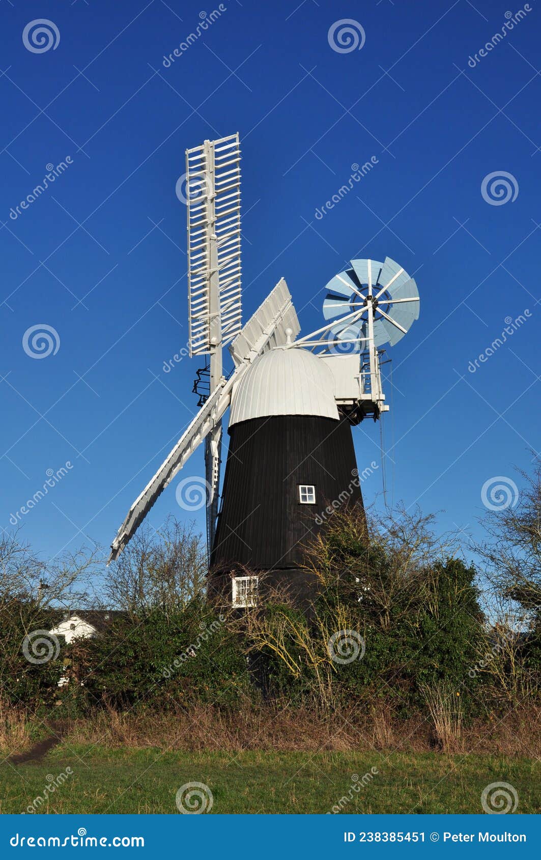 Corn Windmill, Wicken, Cambridgeshire Editorial Photo - Image of ...