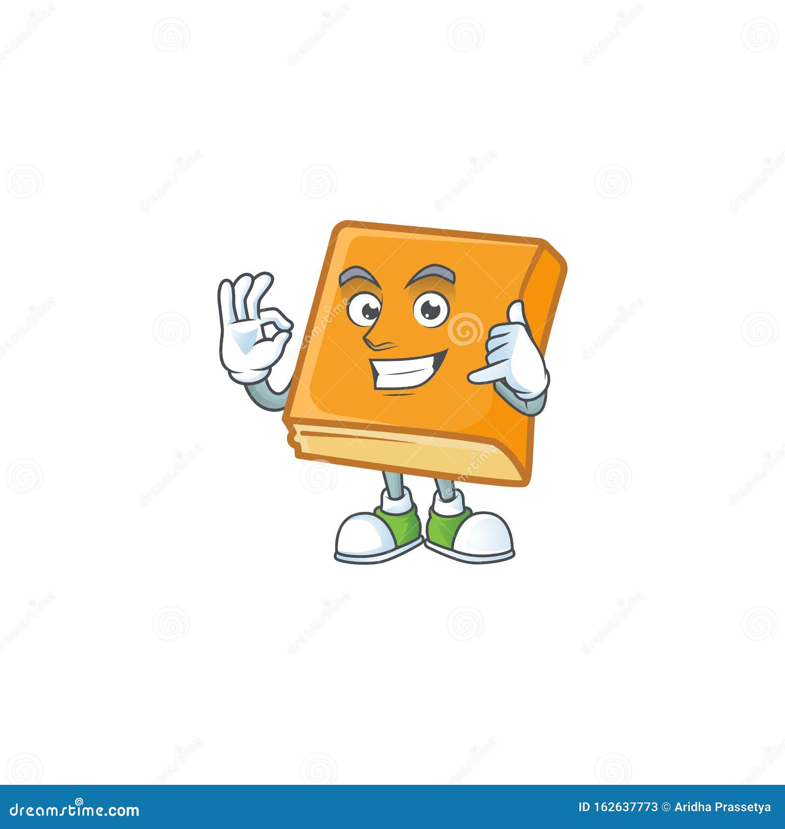 Cornbread in the Cartoon Character Call Me Shape Stock Vector ...