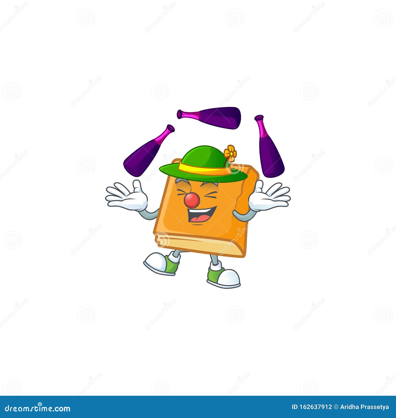 Cornbread in the Cartoon Character Juggling Shape Stock Vector ...