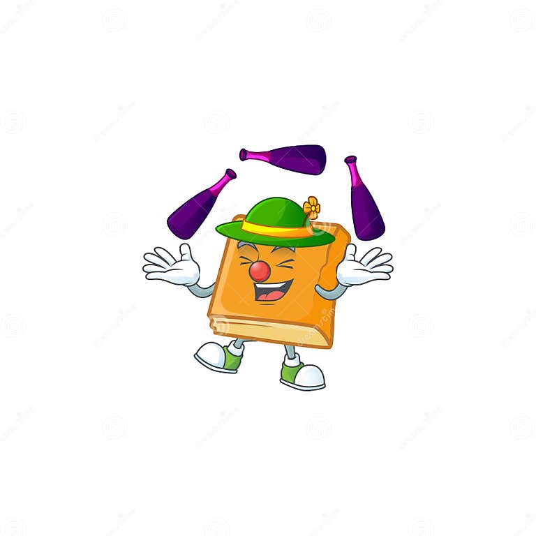 Cornbread in the Cartoon Character Juggling Shape Stock Vector ...