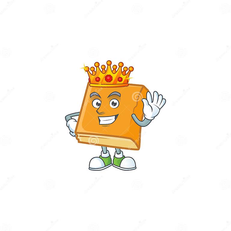 Cornbread in the Cartoon Character King Shape Stock Vector ...