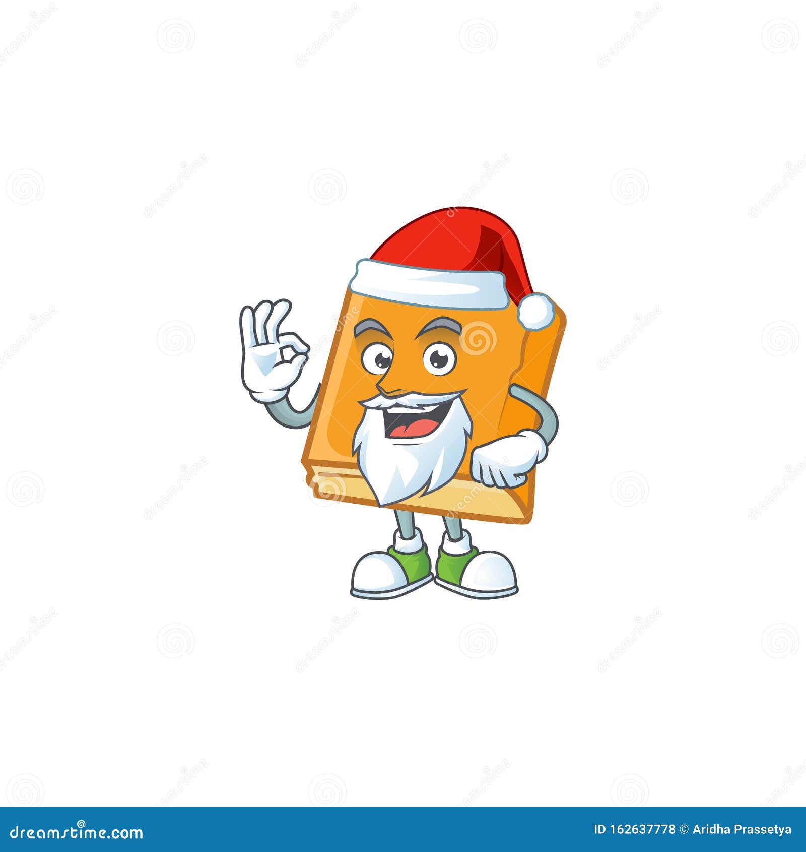 Cornbread in the Cartoon Character Santa Claus Shape Stock Vector ...