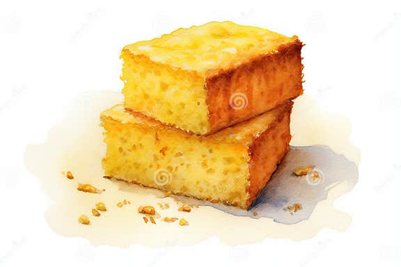 Cornbread Illustration - Made with Generative AI Tools Stock ...